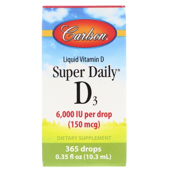 Carlson Labs Super Daily D3 6,000 IU - 1Source
