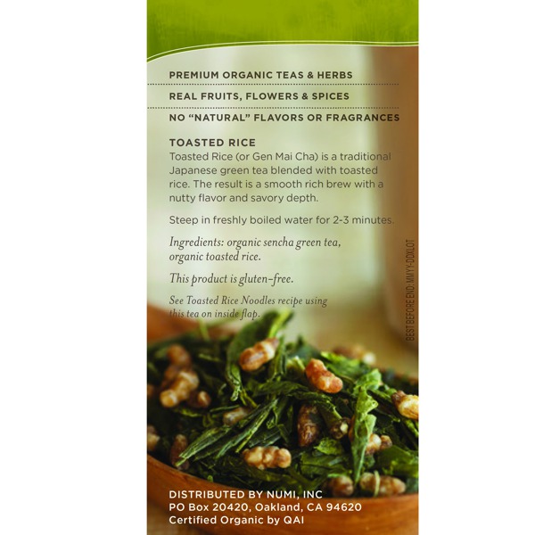 Numi Tea Organic Tea Green Tea Toasted Rice - 1Source