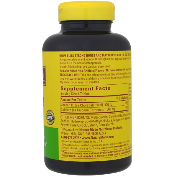 Nature Made Calcium 600 Mg - 1Source