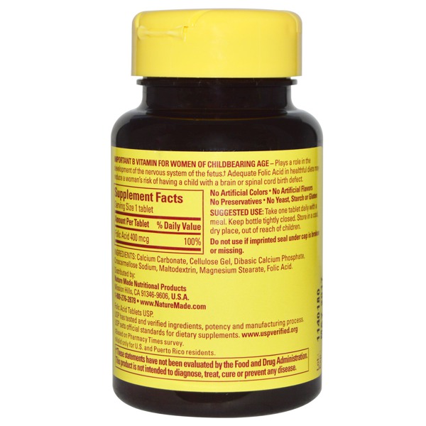 Nature Made Folic Acid 400 Mcg - 1Source