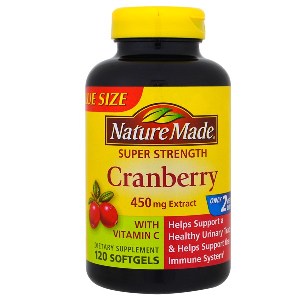 Nature Made Cranberry With Vitamin C Super Strength 450 Mg - 1Source