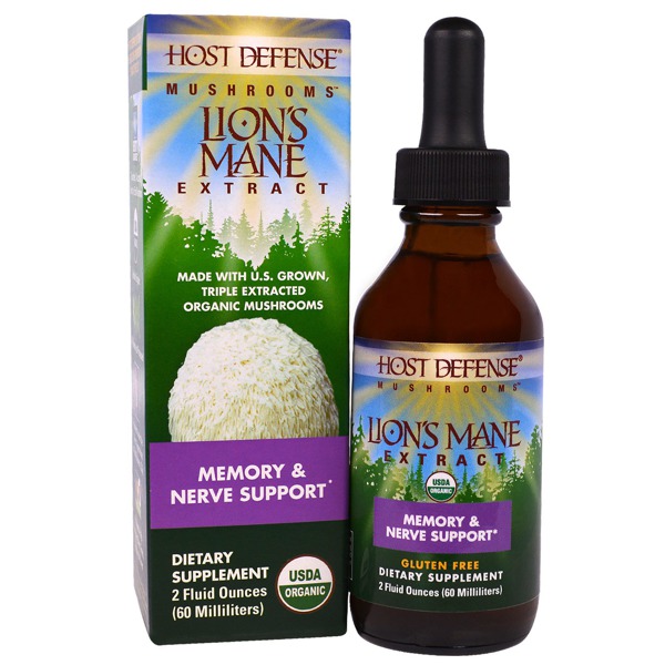 Fungi Perfecti Host Defense Mushrooms Organic Lion'S Mane Extract ...