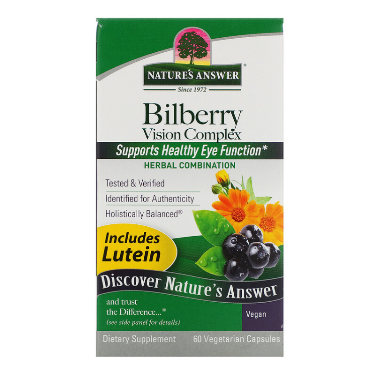 Nature'S Answer Bilberry Vision Complex - 1Source