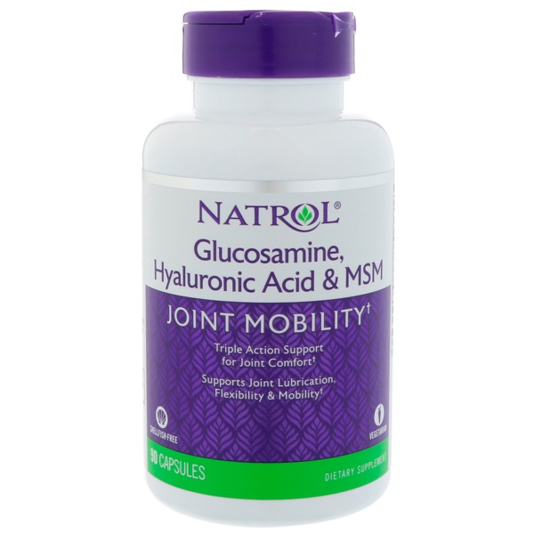 Natrol Glucosamine Hyaluronic Acid & MSM - 1Source