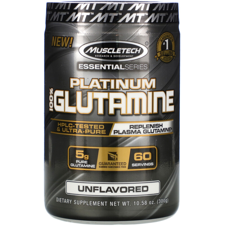 Muscletech Platinum 100% Glutamine - 1Source