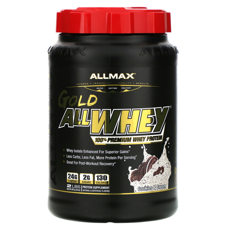 ALLMAX Nutrition Allwhey Gold 100% Whey Protein + Premium Whey Protein ...