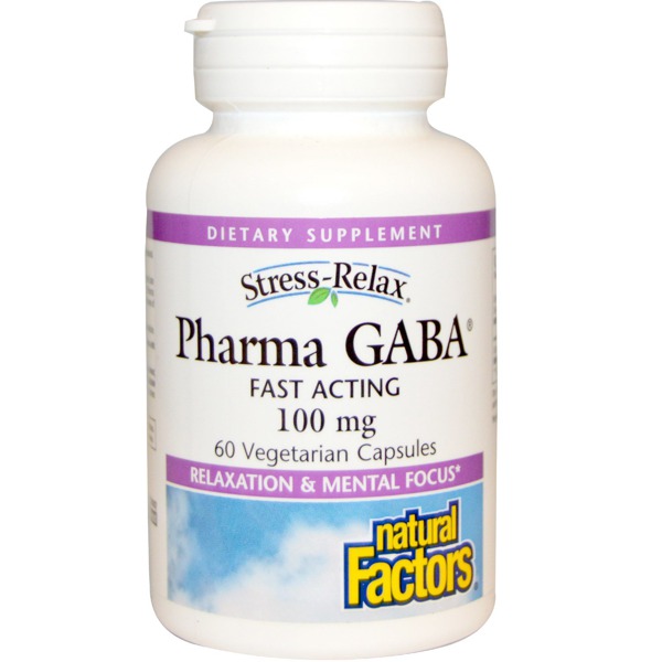Natural Factors Stress Relax Pharma GABA 100 Mg - 1Source