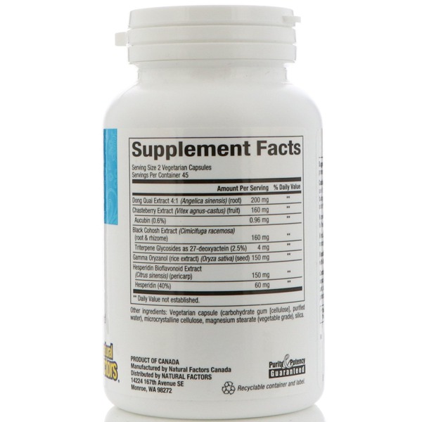 Natural Factors Womensense Menosense Menopause Formula - 1Source