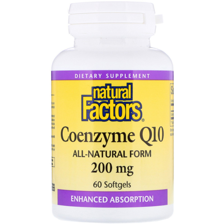 Natural Factors Coenzyme Q10 200 Mg - 1Source