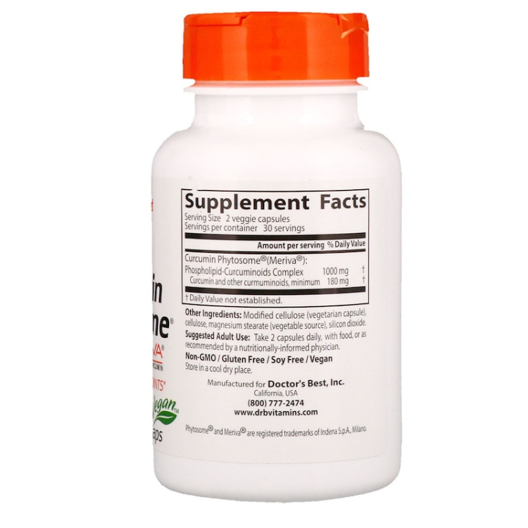 Doctor'S Best Curcumin Phytosome With Meriva 500 Mg - 1Source