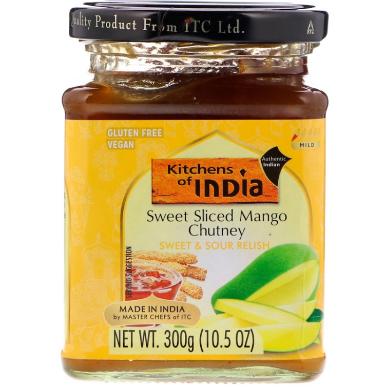 Kitchens Of India Sweet Sliced Mango Chutney Sweet & Sour Relish Mild ...