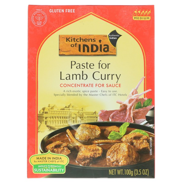 Kitchens Of India Paste For Lamb Curry Concentrate For Sauce Medium ...