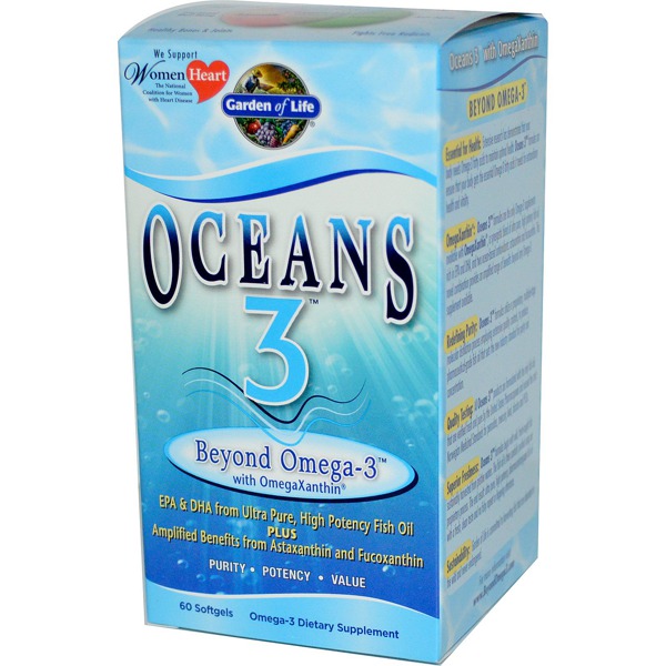 Garden Of Life Oceans 3 Beyond Omega-3 With Omegaxanthin - 1Source