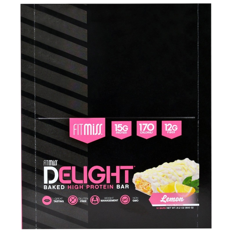 Fitmiss Fit Miss Delight Baked Protein Bar Lemon - 1Source