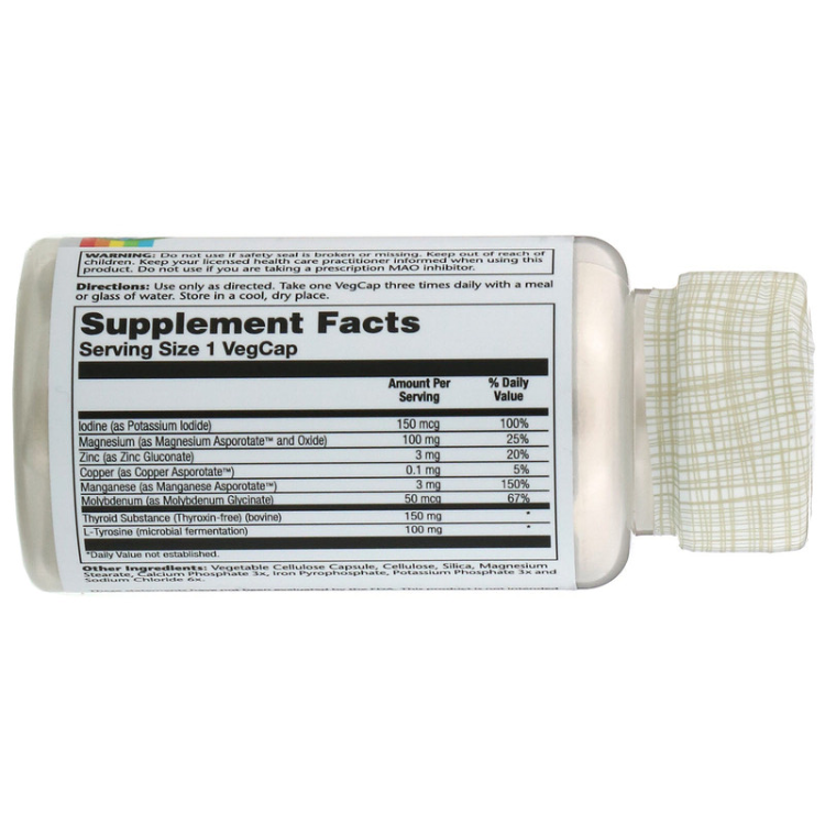 Solaray Thyroid Caps - 1Source