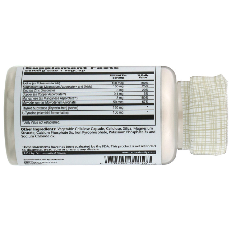 Solaray Thyroid Caps - 1Source