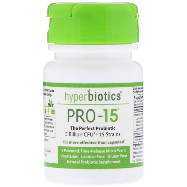 Hyperbiotics Pro-15 The Perfect Probiotic 5 Billion CFU - 1Source