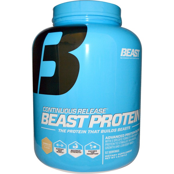 Beast Sports Nutrition Beast Protein Continuous Release Vanilla - 1Source
