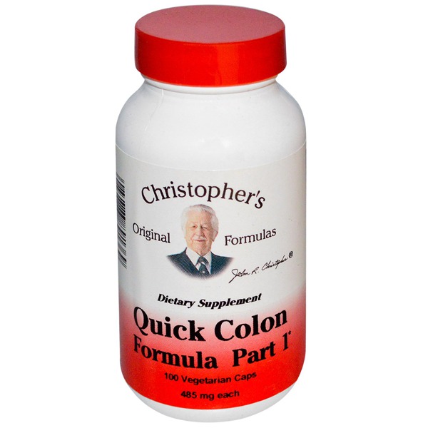 Christopher'S Original Formulas Quick Colon Formula Part 1, 485 Mg ...