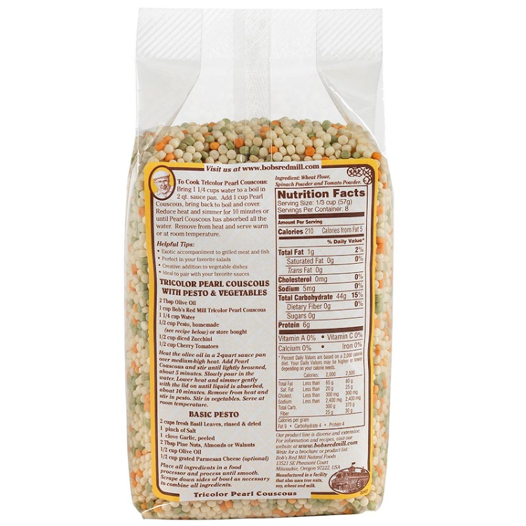 Bob'S Red Mill Tricolor Pearl Couscous - 1Source