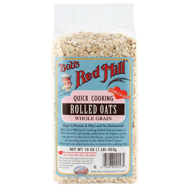 Bob'S Red Mill Quick Cooking Rolled Oats Whole Grain - 1Source