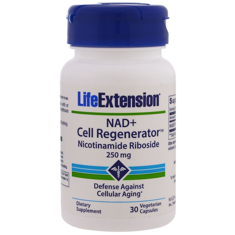 Life Extension NAD + Cell Regenerator Nicotinamide Riboside 250 Mg ...