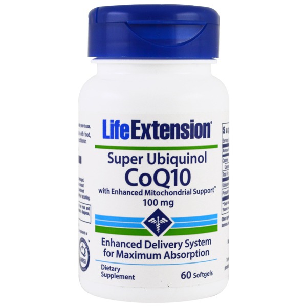 Life Extension Super Ubiquinol Coq10 With Enhanced Mitochondrial Support 100 Mg - 1Source