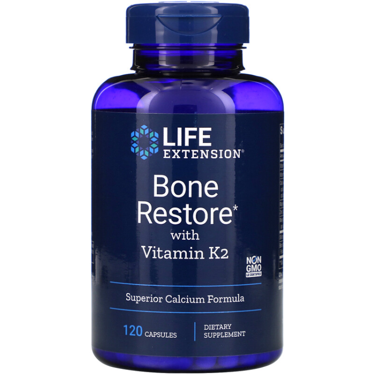 Life Extension Bone Restore With Vitamin K2 - 1Source