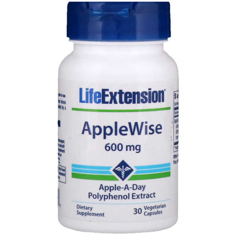 Life Extension Applewise Polyphenol Extract 600 Mg - 1Source