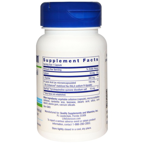 Life Extension Mitochondrial Basics With Biopqq - 1Source