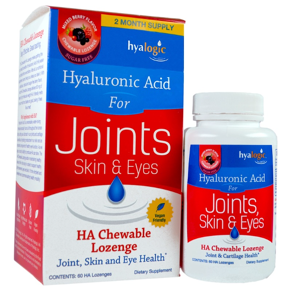 Hyalogic LLC Hyaluronic Acid For Joints Skin & Eyes Mixed Berry Flavor ...