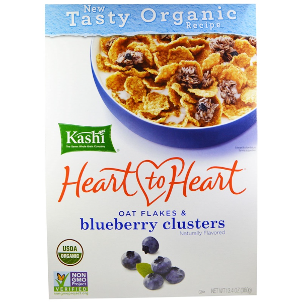 Kashi Heart To Heart Oat Flakes & Blueberry Clusters - 1Source