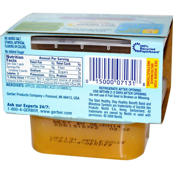 Gerber 1St Foods Natureselect Apples - 1Source