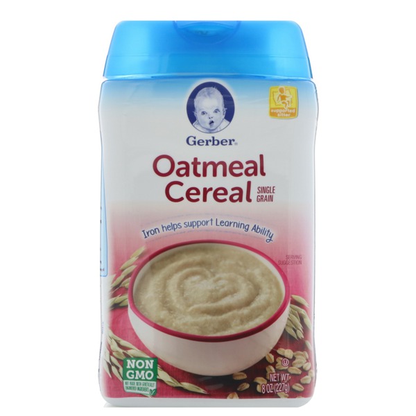 Gerber Oatmeal Cereal Single Grain - 1Source