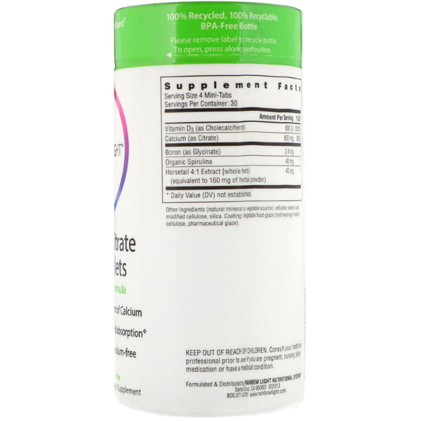 Rainbow Light Calcium Citrate Mini-Tablets - 1Source