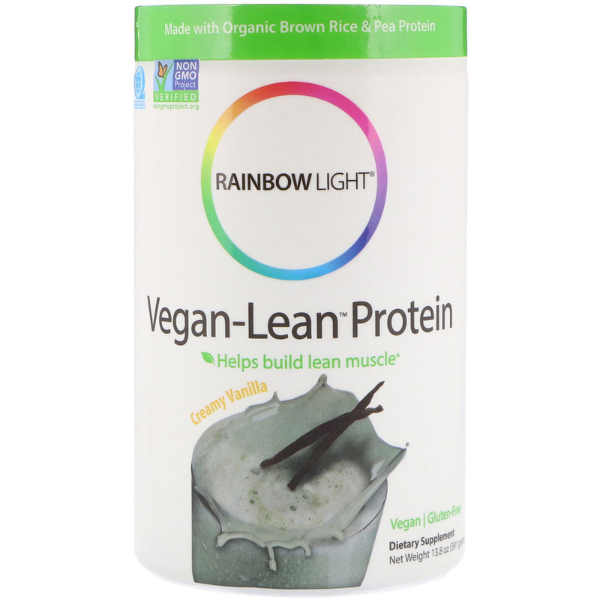 Rainbow Light Vegan-Lean Protein Creamy Vanilla - 1Source