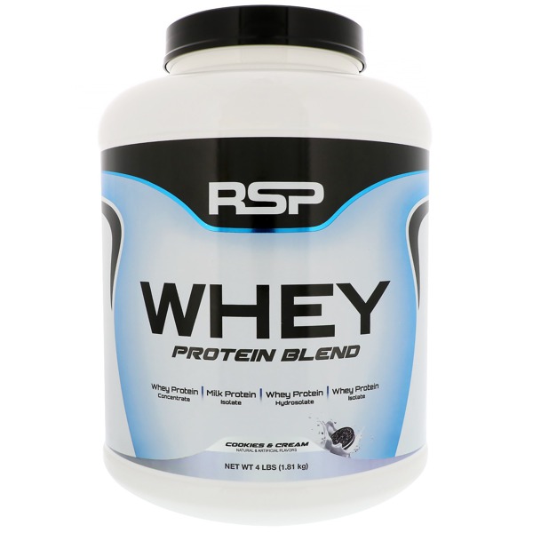 RSP Nutrition Whey Protein Blend Cookies & Cream - 1Source
