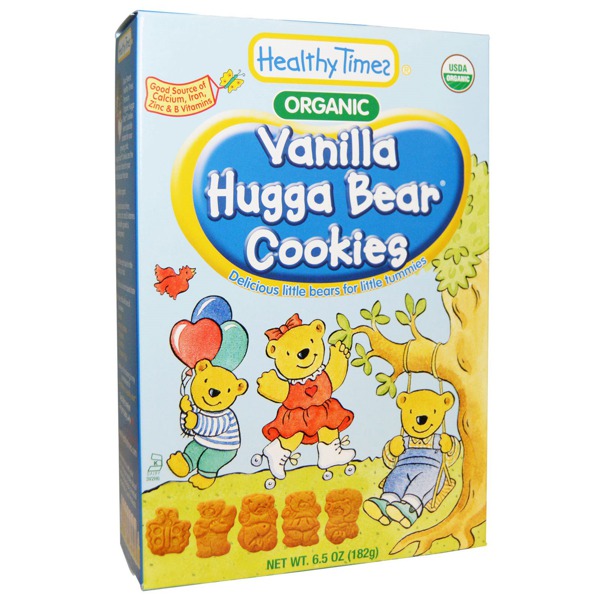 Healthy Times Organic Hugga Bear Cookies Vanilla - 1Source