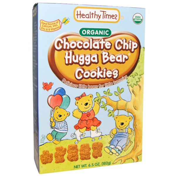 Healthy Times Organic Hugga Bear Cookies Chocolate Chip - 1Source