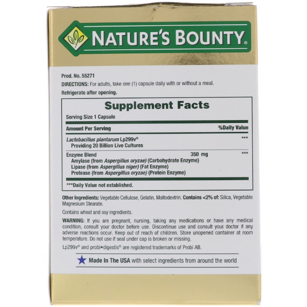 Nature'S Bounty Probiotic GX Gas & Bloating Formula - 1Source