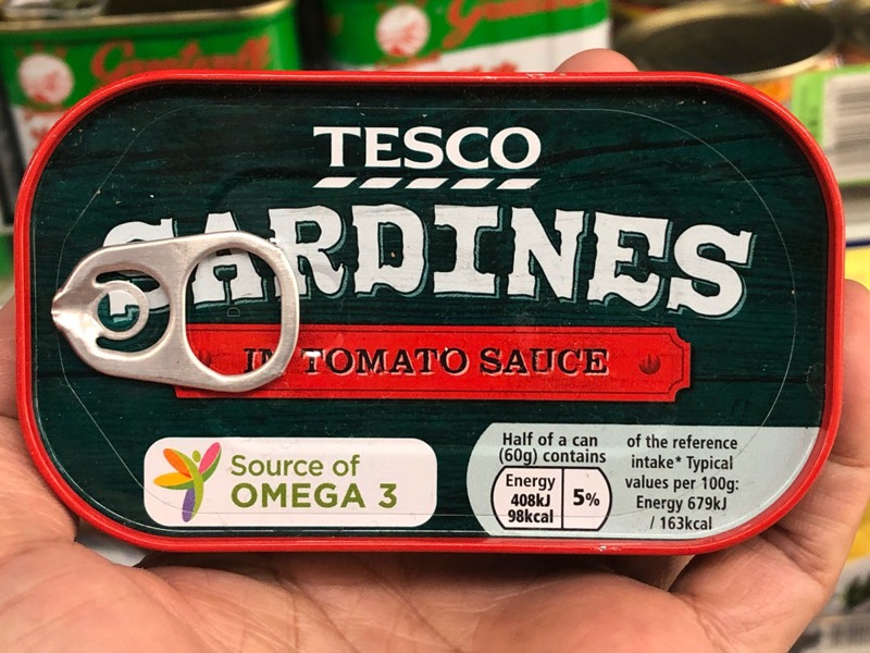 Tesco Sardines In Tomato Sauce Tesco 蕃茄沙甸魚 - 1Source