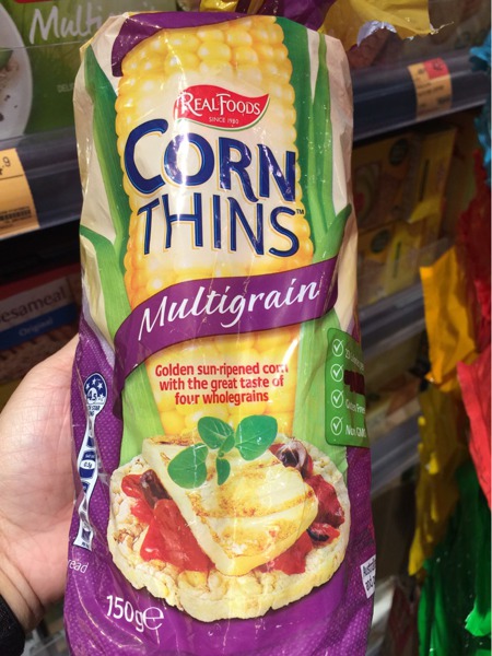 Real Foods Corn Thins Corn Cake Multigrain - 1Source