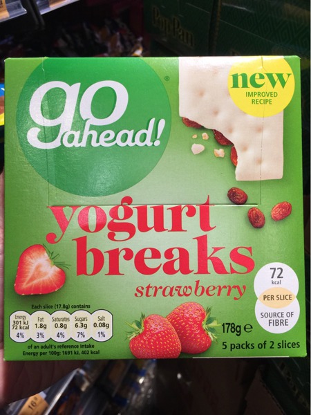 Go Ahead Yogurt Breaks Strawberry Biscuits - 1Source