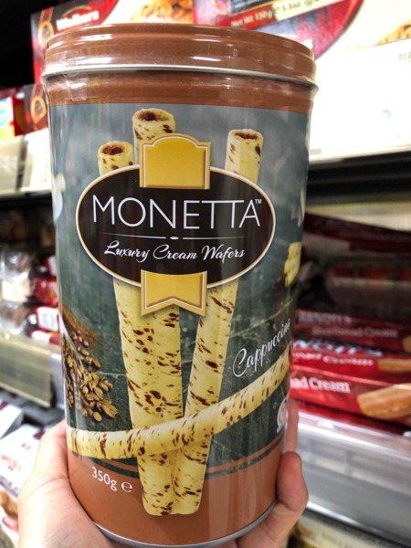 Monetta Luxury Cream Wafer Cappuccino - 1Source