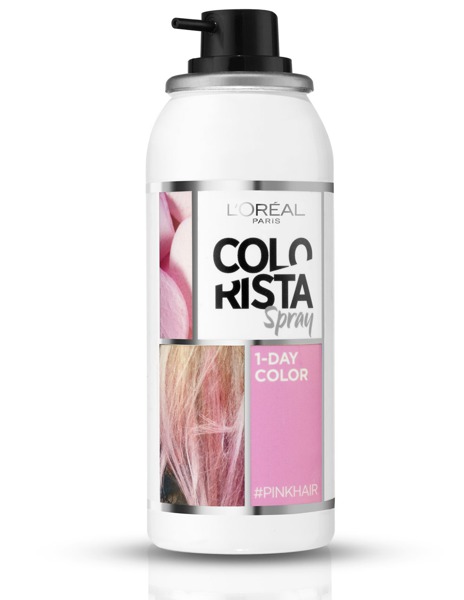 L'Oreal Paris Colorista Spray 1 Day Color PASTELPINK Hair - 1Source