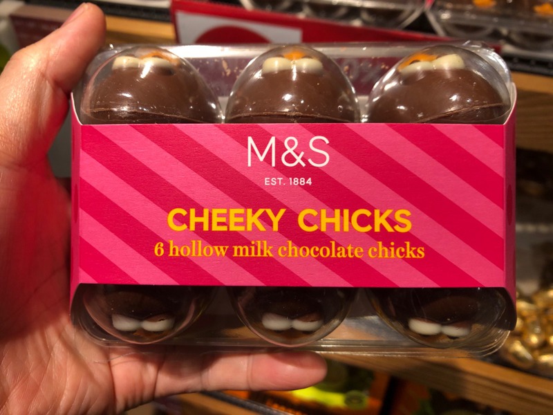 M & S Cheeky Chicks 6 Hollow Milk Chocolate Chicks - 1Source
