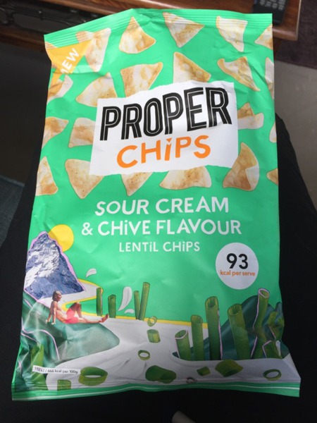 PROPER CHIPS Sour Cream & Chive Flavour (Lentil Chips) - 1Source