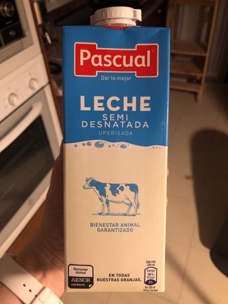 Leche Semidesnatada Pascual (Semi Skimmed Milk) - 1Source