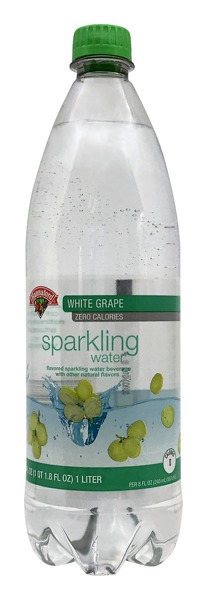 Hannaford White Grape Sparkling Water - 1Source