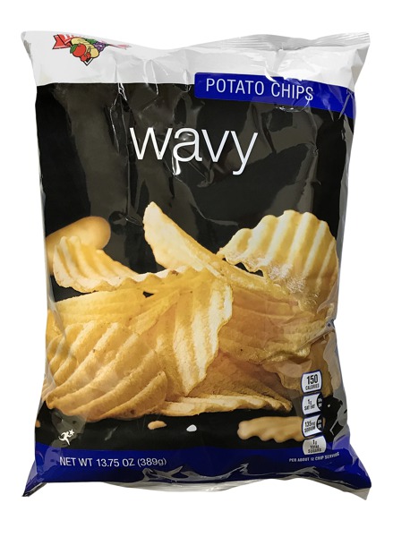 Hannaford Wavy Potato Chips - 1Source